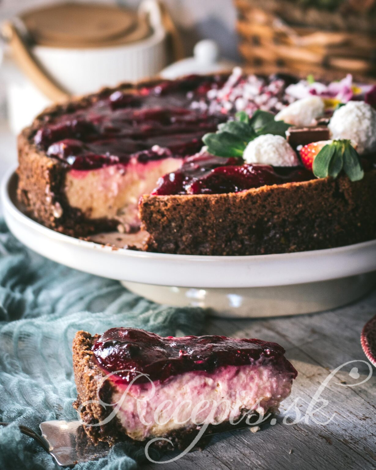 Tvarohový cheesecake s lesným ovocím - recepis.sk - denne nové recepty ...
